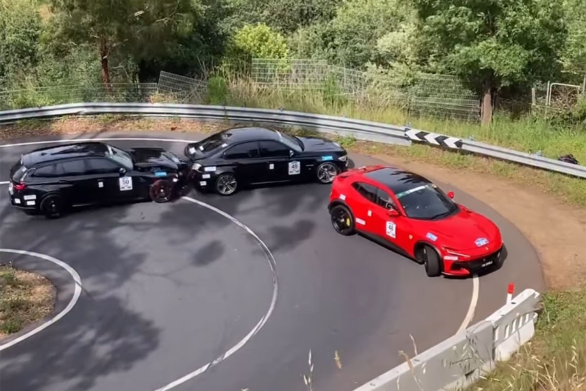 Sudar na trkama: Dva BMW M3 Touring "nastradala", Ferrari za dlaku ...